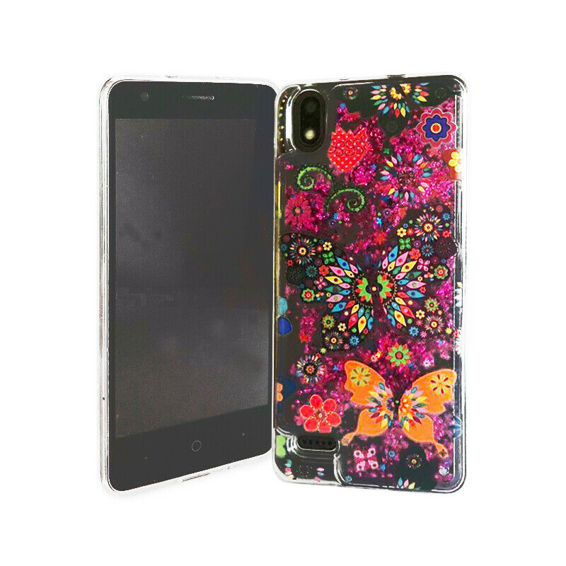For ZTE Z1 Gabb Wireless Liquid Glitter Motion Case Phone Cover - Colo ...